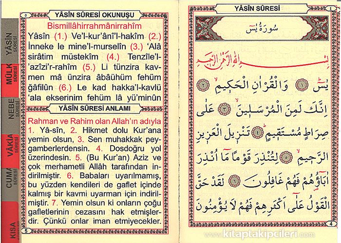 41 Yasin ve Sureler, Bilgisayarlı Hatlı Elmalılı Muhammed Hamdi Yazır ...