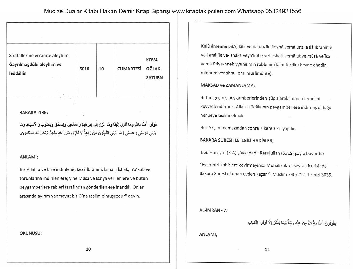 Mucize Kuran Işığında Dualar, Hakan Demir, Arapça, Türkçe Okunuşu Ve ...